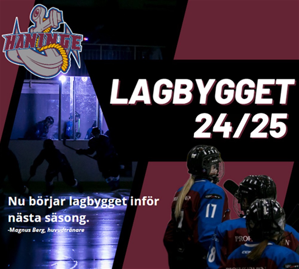 Lagbygget inför Säsongen 2024/2025 är igång nu! / Haninge Anchors HC - A-lag Dam